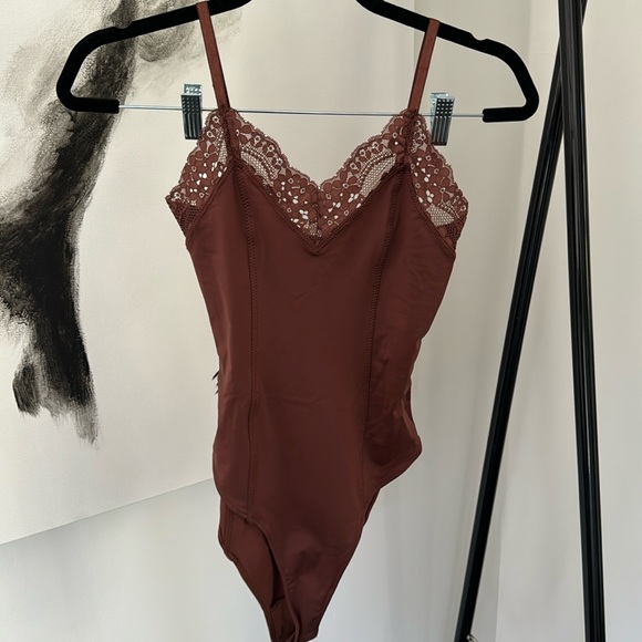 Zara | Tops | Nwt Zara Brown Bodysuit | Poshmark